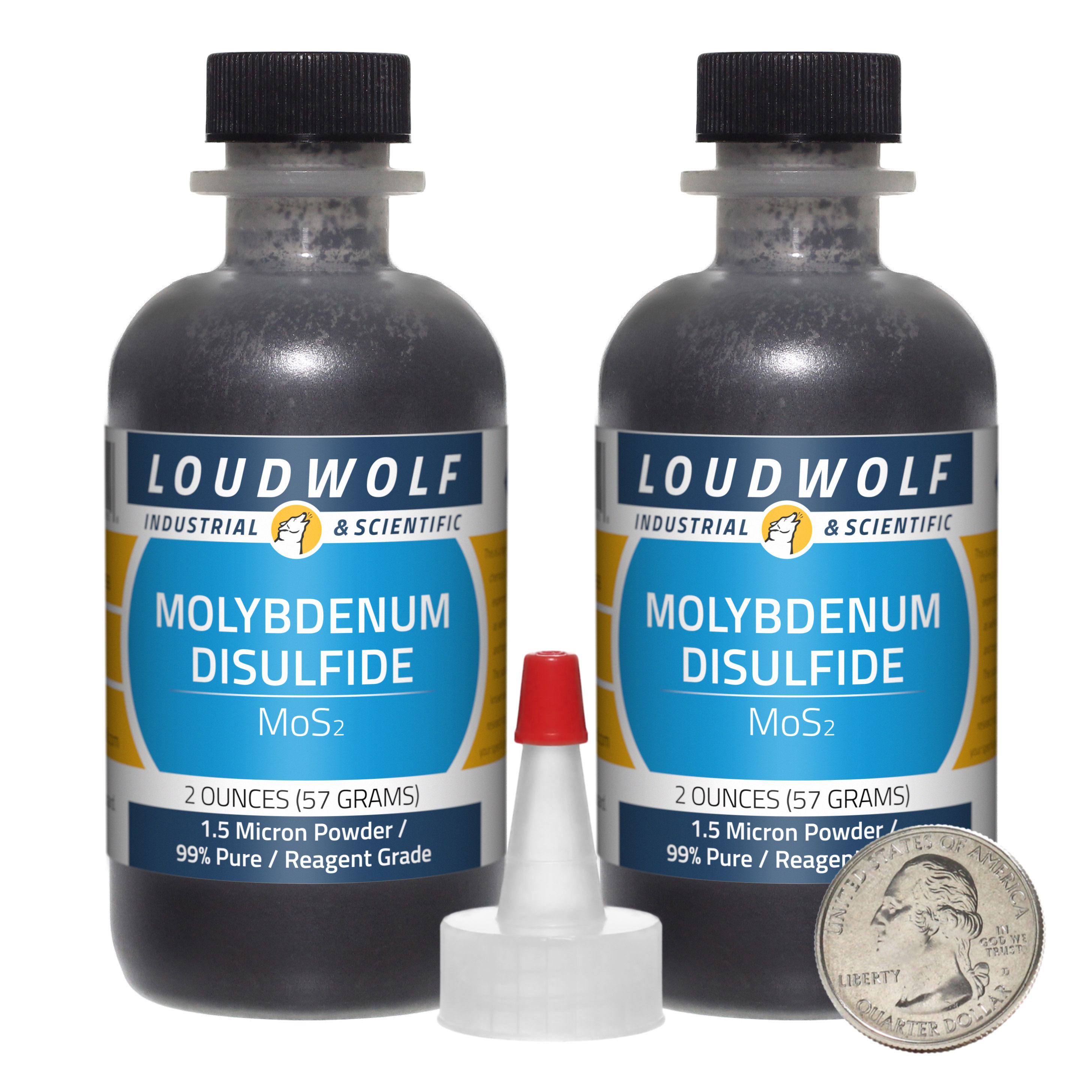 Molybdenum Disulfide / 4 Oz / 2 Bottles / 99% Reagent Grade / 1.5 ...